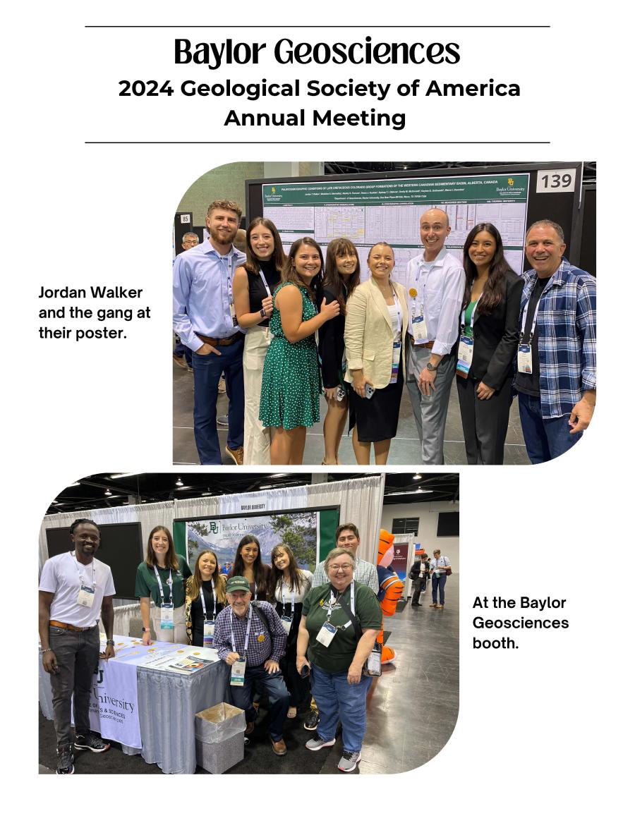 Baylor Geosciences at the 2024 GSA Annual Meeting | Department of ...