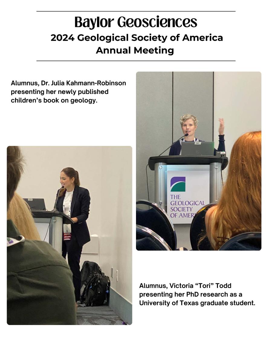 Baylor Geosciences at the 2024 GSA Annual Meeting | Department of ...